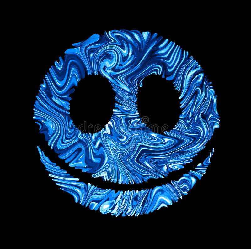 Smiley bluel Illustration stock abbildung. Illustration von grün - 97963079