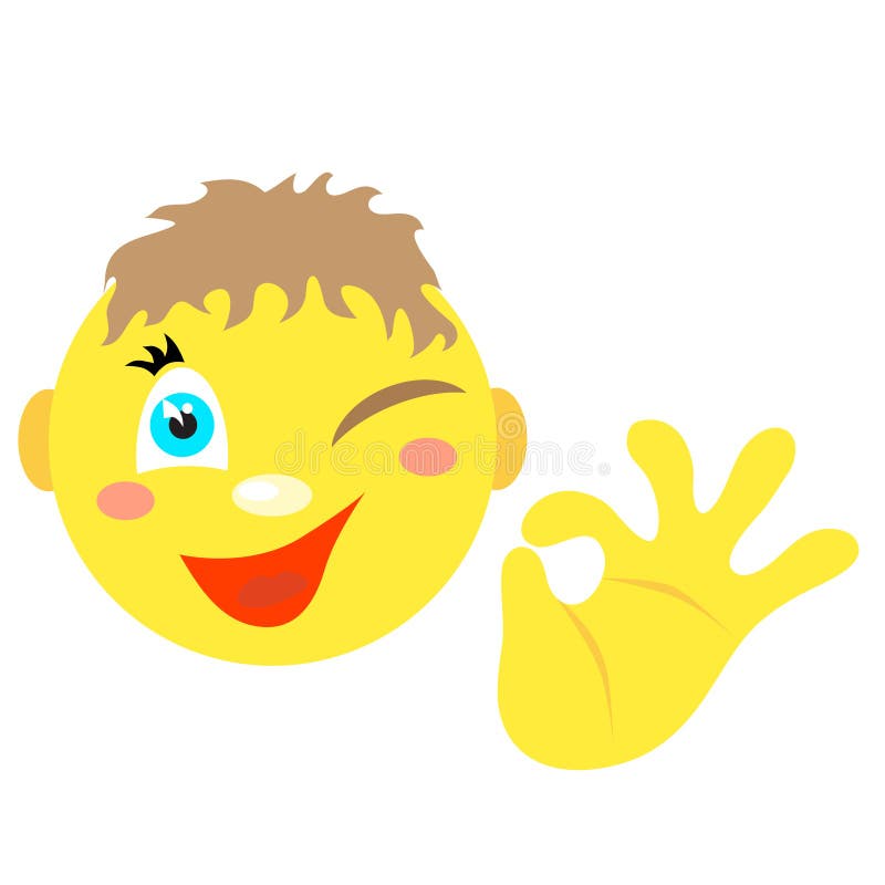 Smiley Ok Face Stock Illustrations – 211 Smiley Ok Face Stock ...
