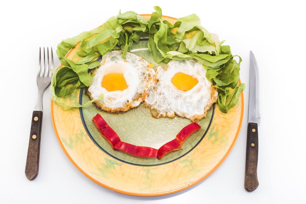 Smiley breakfast stock image. Image of color, isolated - 61947343