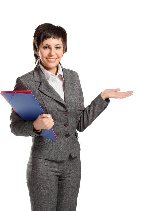 Smiley business lady stock image. Image of looking, adult - 35747041