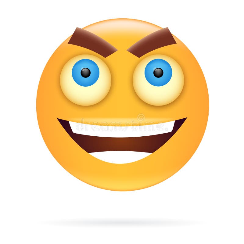 Angry smiley face stock vector. Illustration of angry - 4796550