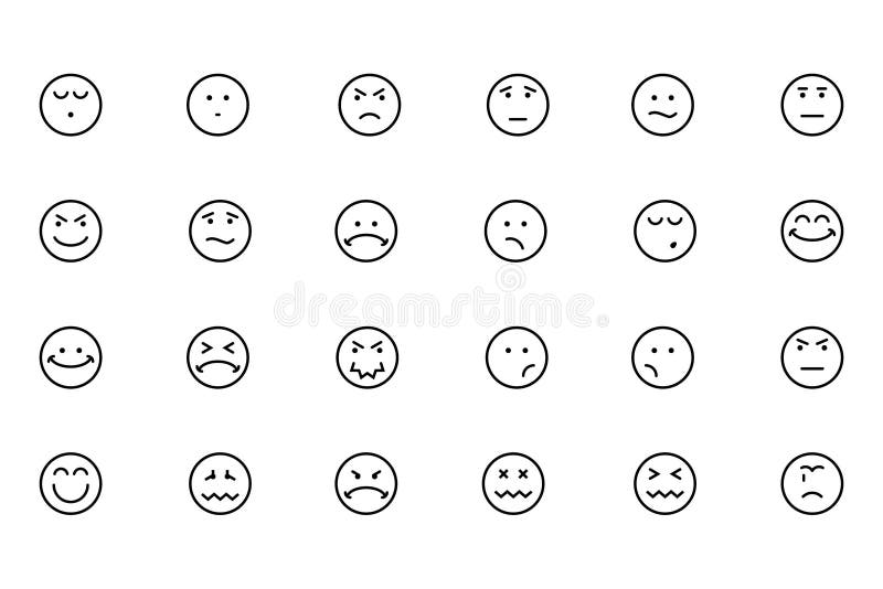 Smiley Colored Vector Icons 4 Stock de ilustración - Ilustración de ...