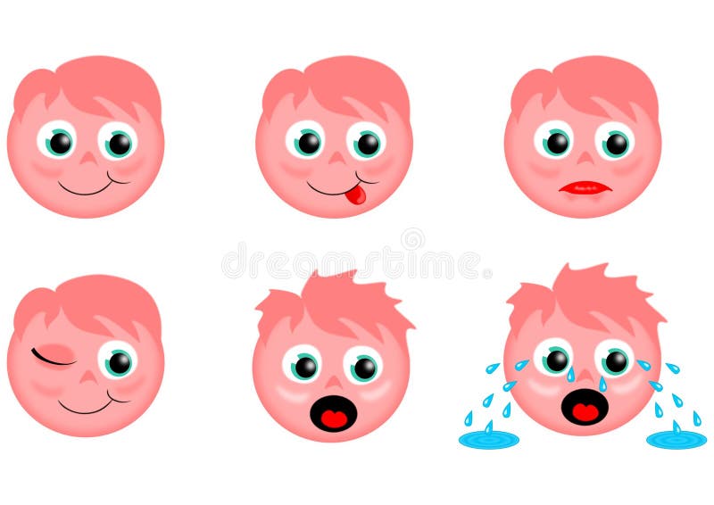 Sorrisos Rosa ilustração do vetor. Ilustração de lingüeta - 3861785