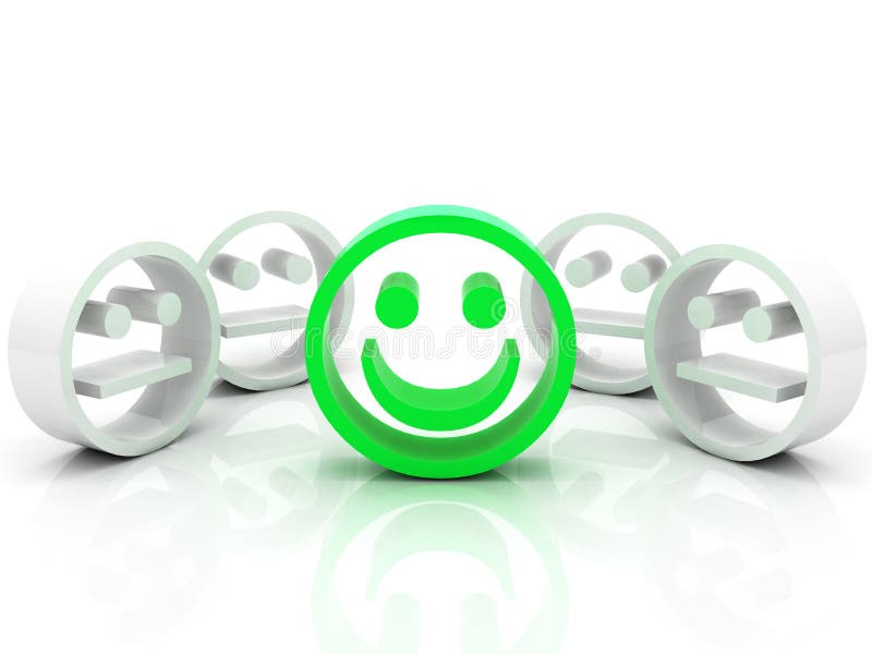 Smiley dans la foule illustration stock. Illustration of amical - 5218987