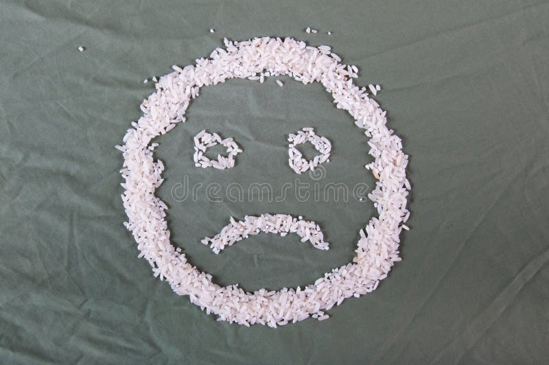 Smiley de riz image stock. Image du vert, conception - 34295545