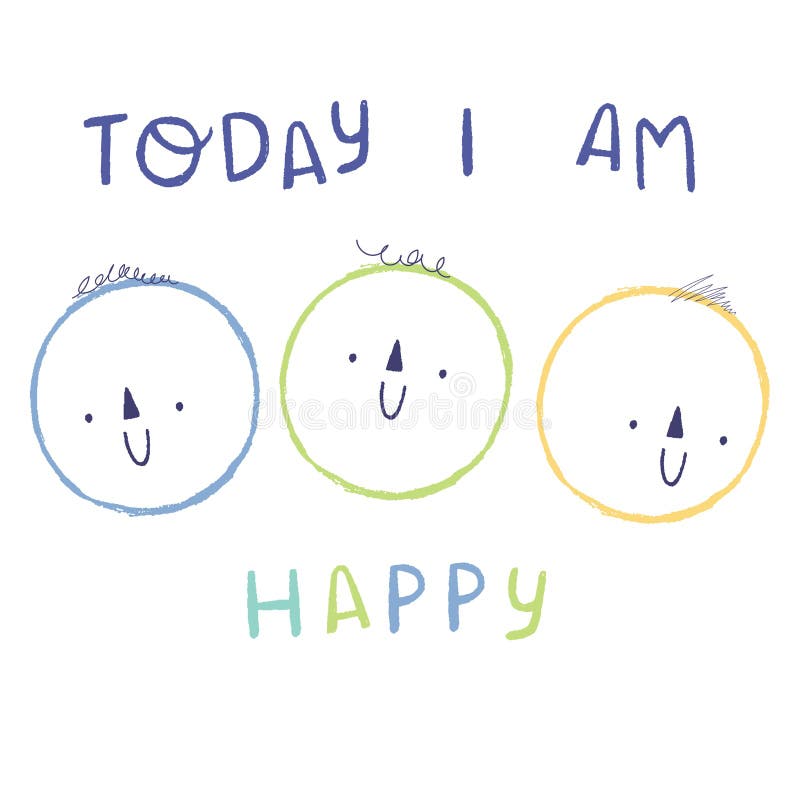 SMILEY DOODLE FACES with TYPOGRAPHY TODAY I am HAPPY Stock Vector ... SMILEY DOODLE FACES with TYPOGRAPHY TODAY I am HAPPY Stock Vector ...