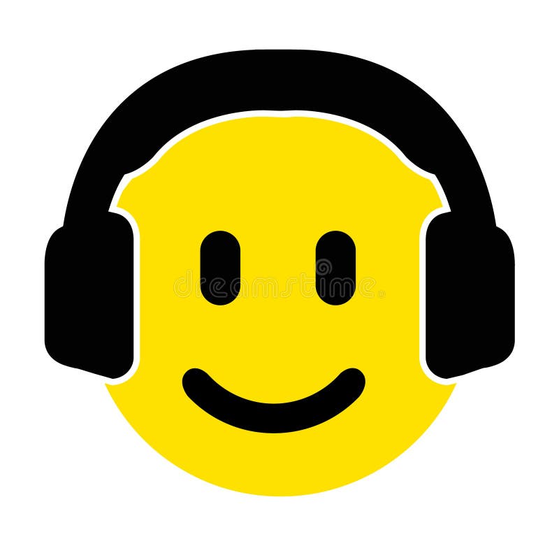 Headset Smiley Face Clip Art