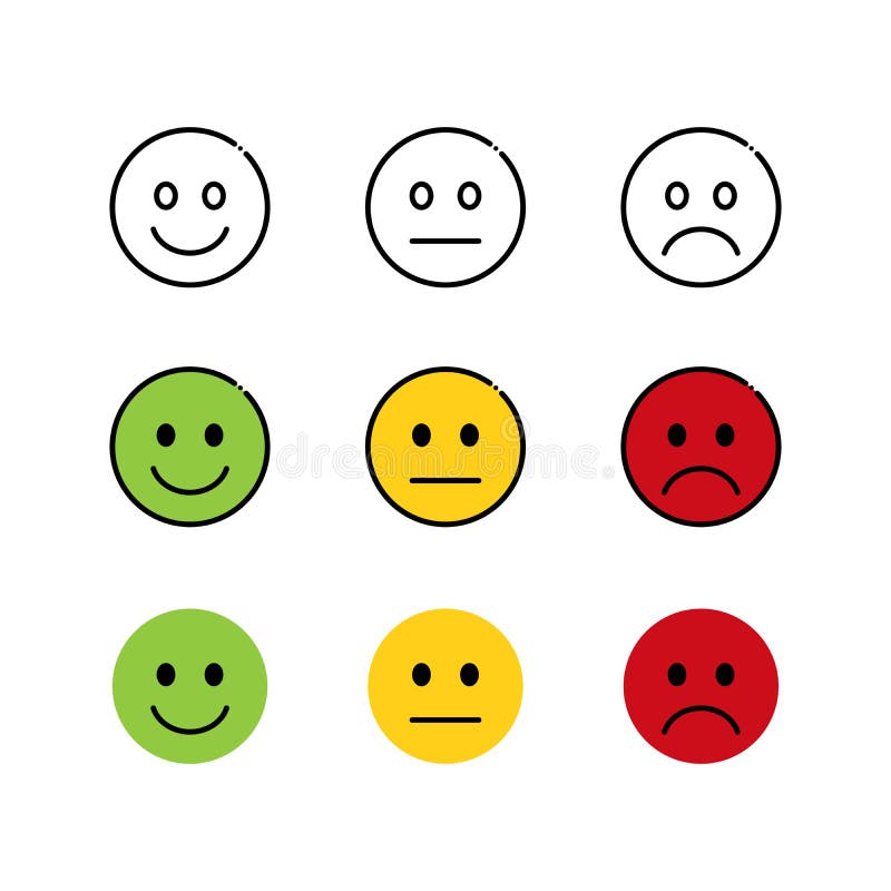 Smiley emoticons pictogram vector illustratie. Illustration of niveau ...