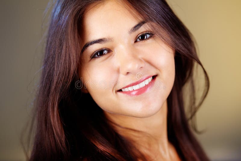 Smiley face stock image. Image of feminine, look, looking - 24309837