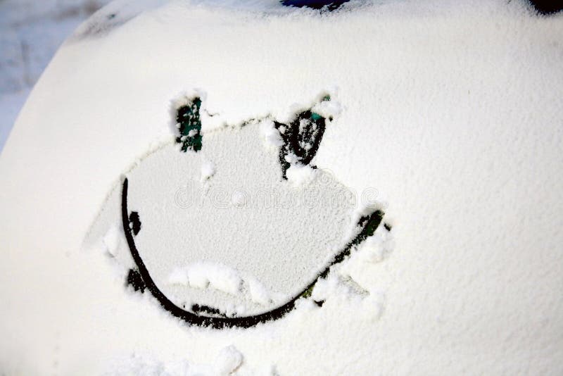 Smiley face stock photo. Image of face, smiling, snow - 25879652