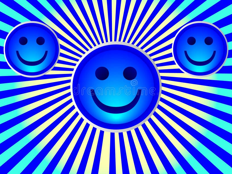 Happy Radiant Smiley Face stock vector. Illustration of symbol - 3592843