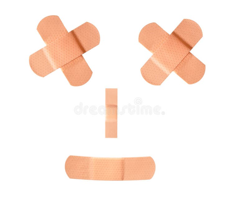 Smiley Face Adhesive Bandages Stock Image - Image of cure, beige: 13222119
