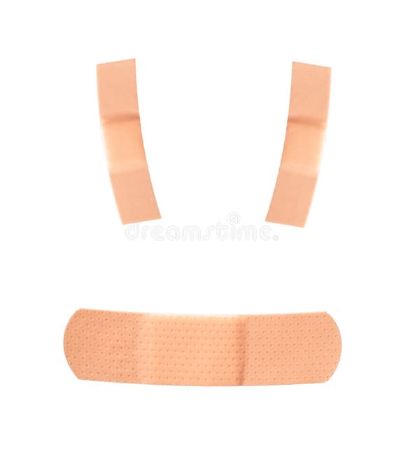 Smiley Face Adhesive Bandages Stock Photo - Image of bandaid, medicine ...