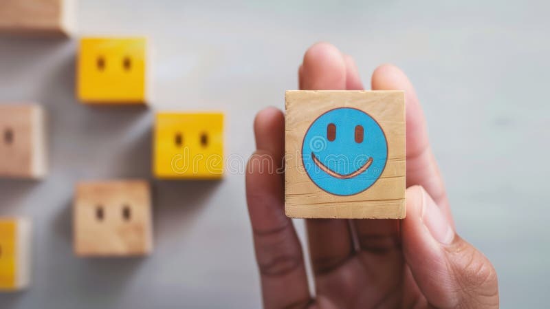The Smiley Face Block.AI Generated Image Stock Photo - Image of ...