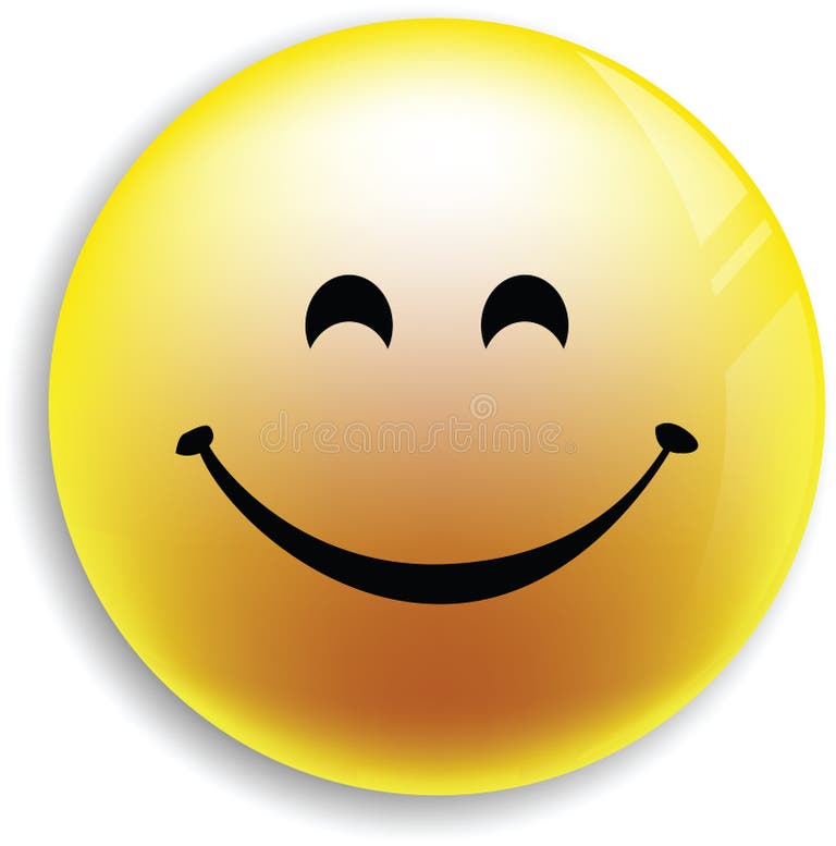Happy Smiley Face Button Stock Illustrations – 11,646 Happy Smiley Face ...
