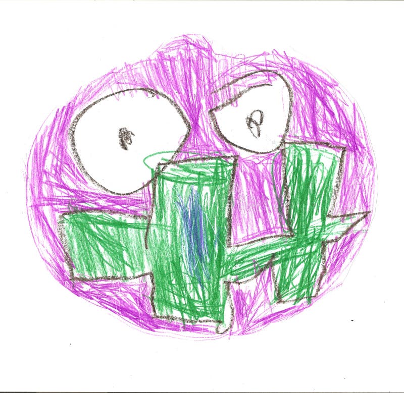 Smiley Face, a Child S Drawing Drawing Smiley Children S Creativity ...