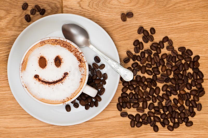 Smiley Face Coffee Royalty Free Stock Photos - Image: 12029738