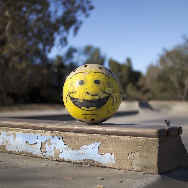 Smiley Face Doing Tricks at the Skate Park Stock Illustration ...