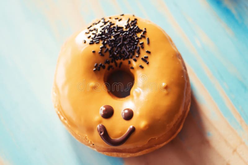 Smiley face donut stock photo. Image of bakery, dozen - 82922850