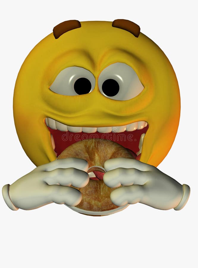 Emoticon Eating Food