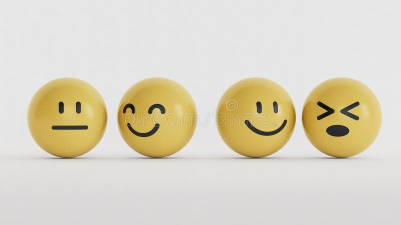 Smiley Face in Front of Normal and Sadness Face Which Print Screen on ...