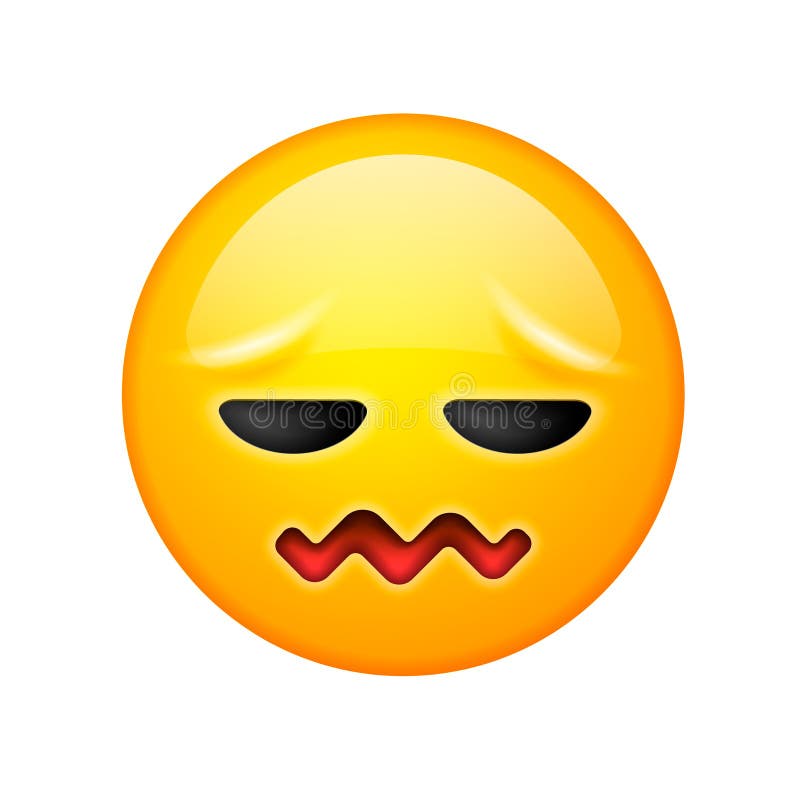 Frustrated Smiley. Icon. Emotions. Stock Illustration - Illustration of ...