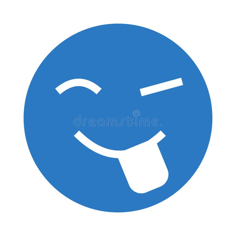 Smiley Face Glyph Color Flat Vector Icon Stock Illustration ...