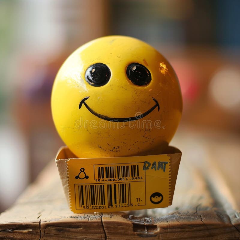 Smiley Face Holding Ticket Going To Cinema Stock Illustration ...