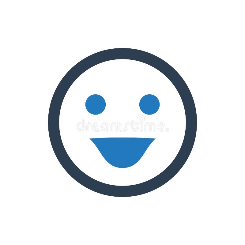 Smiley face icon stock vector. Illustration of face - 123950099