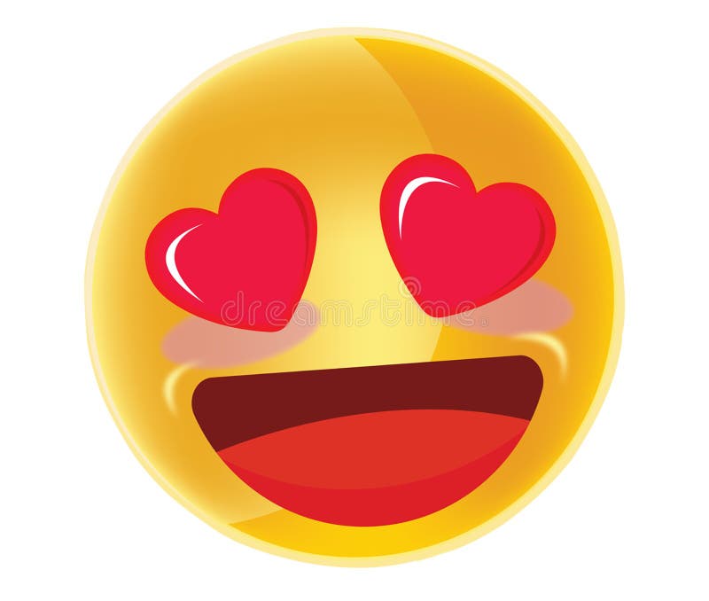 Smiley love face. stock illustration. Illustration of love - 170910161