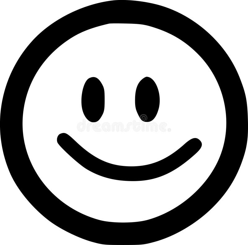 Smiley Face - Minimalist and Simple Silhouette - Vector Illustration ...