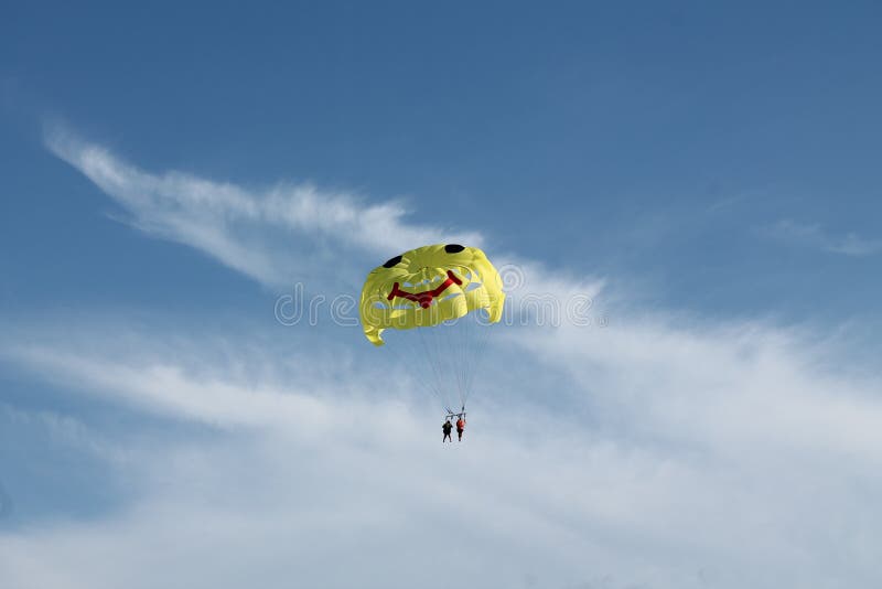 Smiley face parachute stock photo. Image of pracising - 35727732
