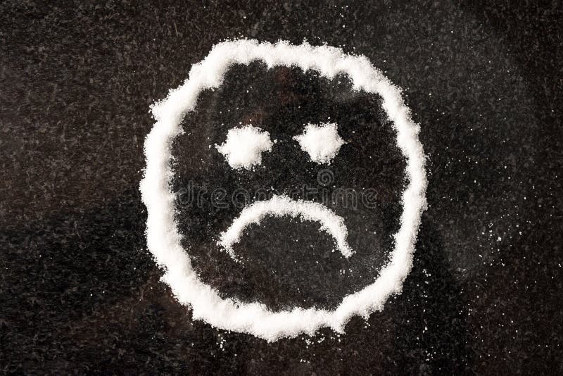 Sugar smiley face sad stock image. Image of pour, diabetic - 111692705