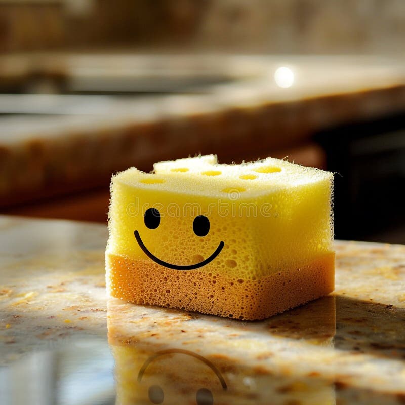 Smiley Face Scrubbing Counter Stock Illustration - Illustration of ...