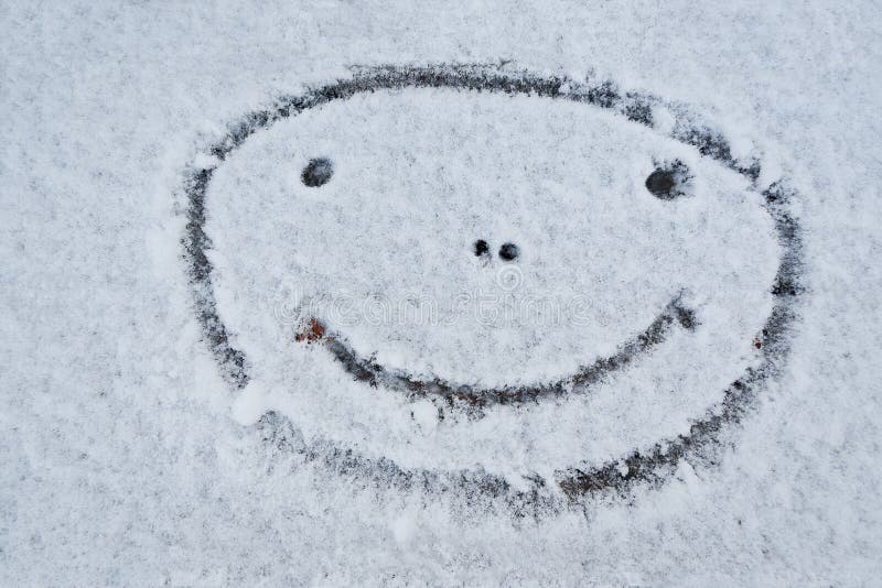 Smiley Face. Smiling Snowman. Winter. Stock Photo - Image of cheerful ...
