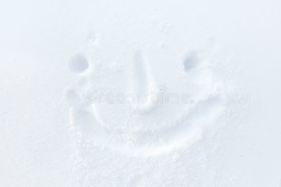 Smiley face in the snow stock image. Image of shiny, happy - 37939819