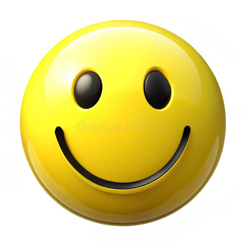 Smiley Face Symbol Isolated on White Stock Illustration - Illustration ...