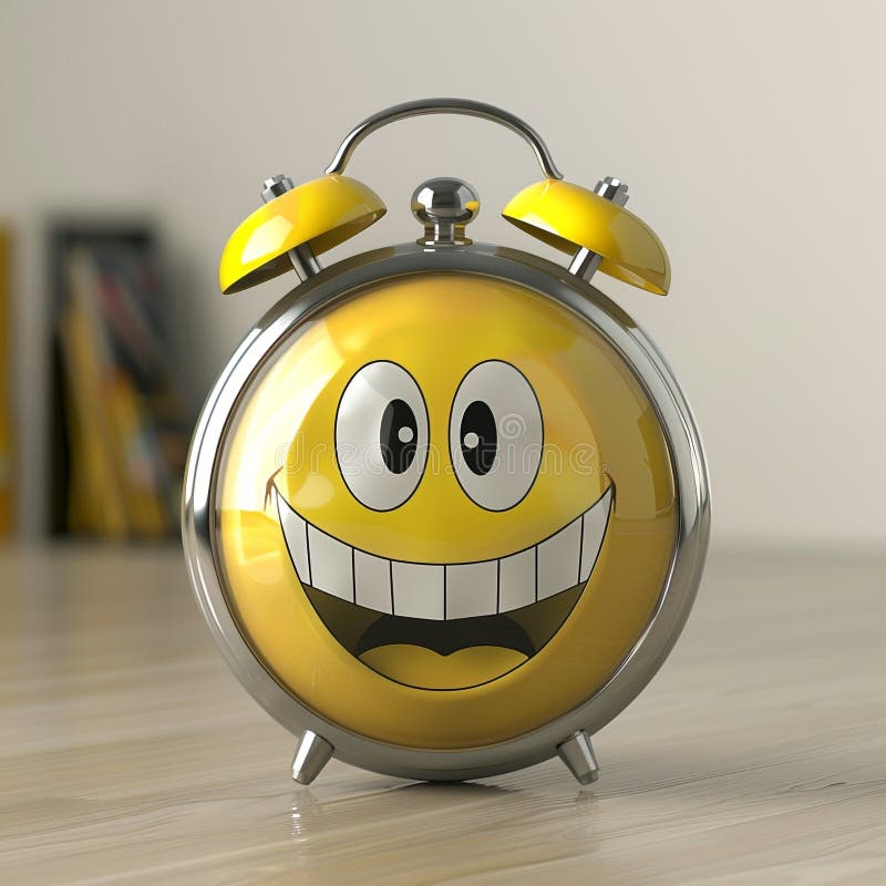 Smiley Face Timing a Race with a Stopwatch Stock Illustration ...