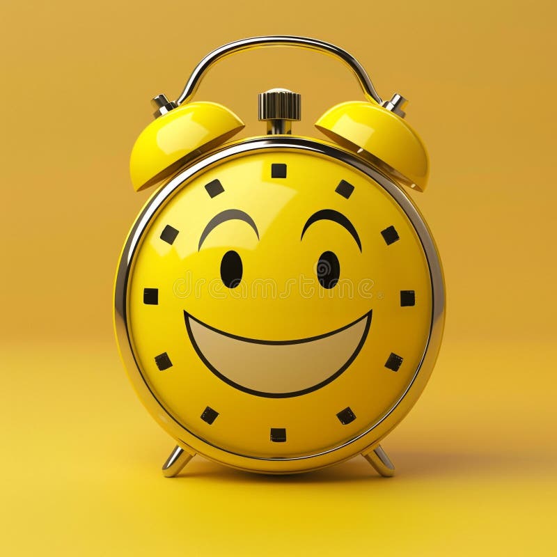 Smiley Face Timing a Race with a Stopwatch Stock Illustration ...