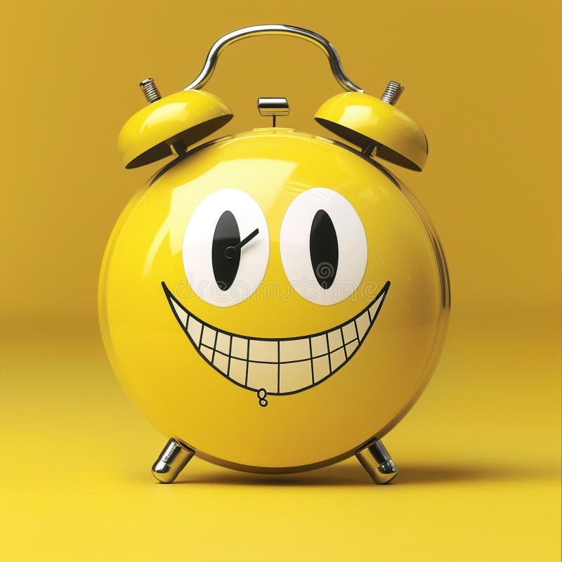 Smiley Face Timing a Race with a Stopwatch Stock Illustration ...