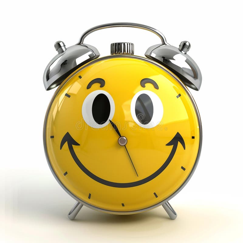 Smiley Face Timing a Race with a Stopwatch Stock Illustration ...