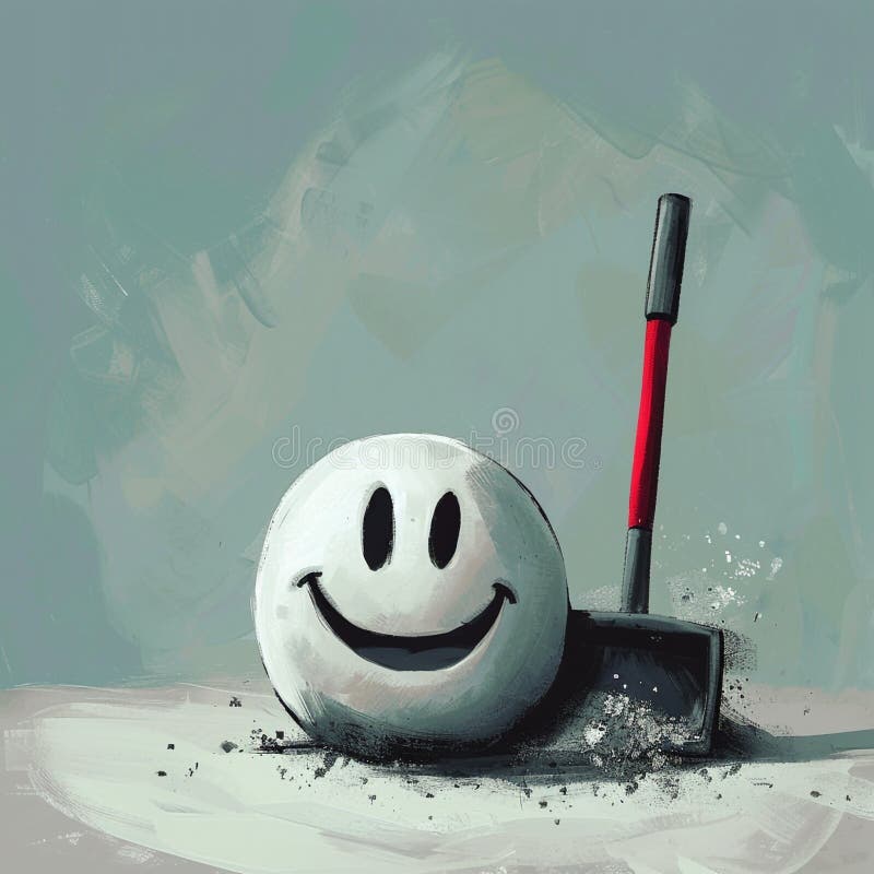 Smiley Face Using Dustpan To Clean Dust Stock Illustration ...
