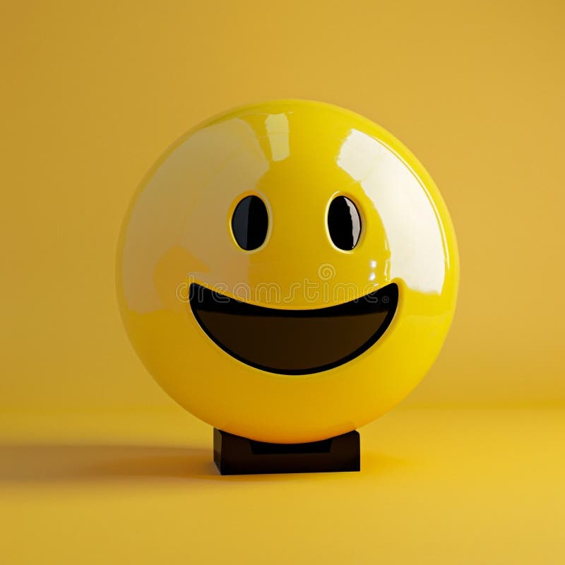 Smiley Face Watching TV Show Stock Illustration - Illustration of ...