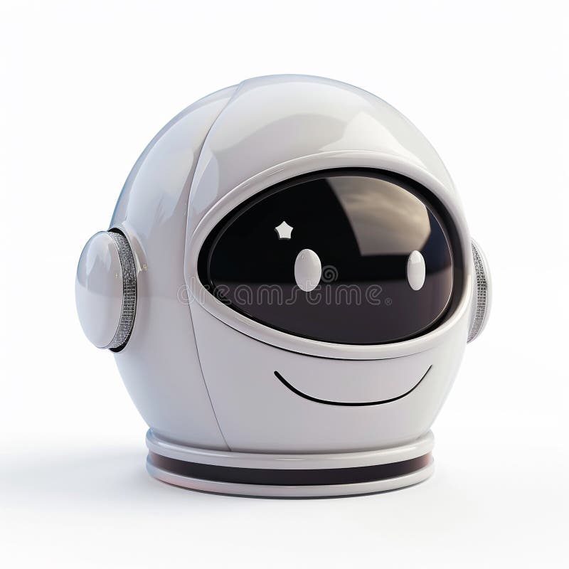 Smiley Face Wearing Astronaut Helmet Exploring New Worlds Stock ...