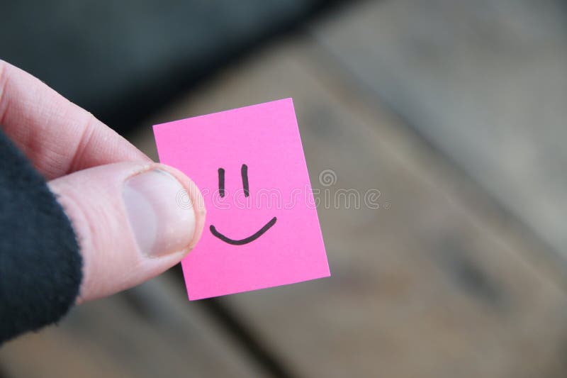 Smiley Face on Wooden Background, Copy Space Stock Image - Image of ...