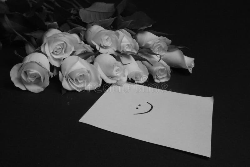 A Smiley Face is Written on the Sticker Stock Image - Image of creative ...