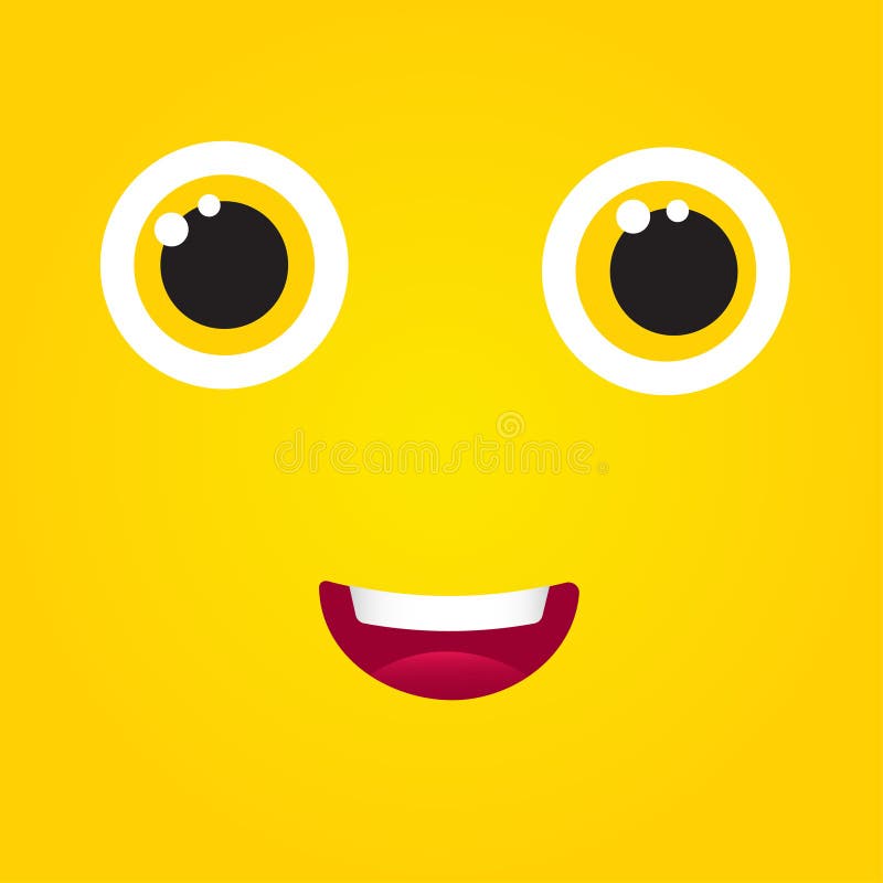 Smiley Face. Yellow Smile Poster Design. Vector Illustration. Stock ...
