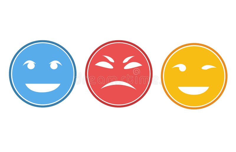 Smiley faces or avatar set stock illustration. Illustration of avatar ...