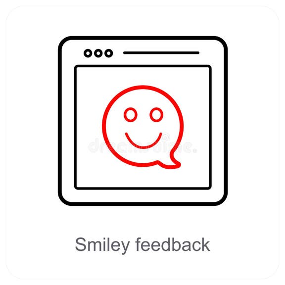 Smiley Feedback stock vector. Illustration of black - 339064461