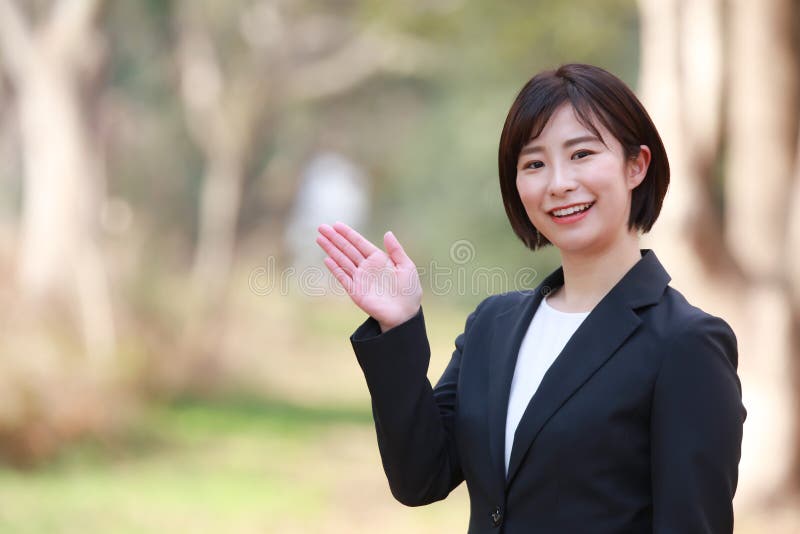 Smiley Female Office Worker Stock Photo - Image of office, body: 241909362